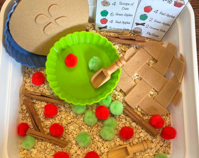 Make a Apple Pie | Sensory Bin | Preschool Fall Unit Study Game ...