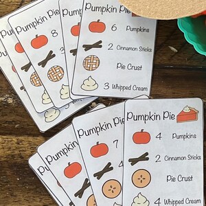Make a Pumpkin Pie | Sensory Bin | Preschool Fall Unit Study Game ...