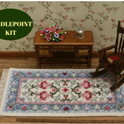 Dollhouse Miniatures Rug KIT. Doll House Rug for 1:12 Scale - Etsy