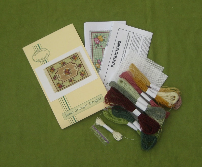 Dollhouse Miniatures Rug KIT. Doll House Rug for 1:12 Scale - Etsy