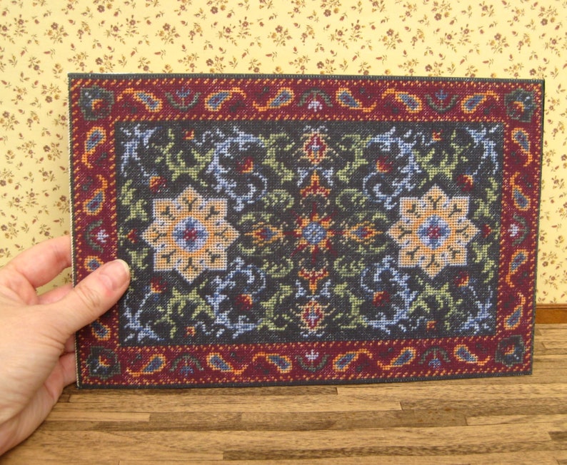 Dollhouse Miniatures Rug KIT Doll House Rug for 1:12 Scale | Etsy