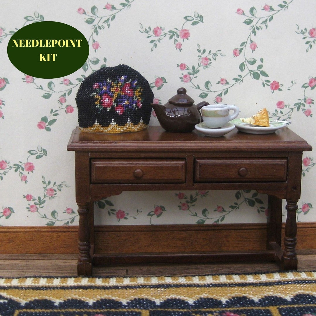 Dollhouse Tea Cosy Kit 1:12 Petit Point Needlepoint Miniature - Etsy