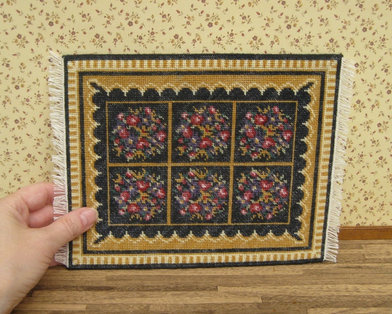 Dollhouse Miniatures Rug KIT. Doll House Rug for 1:12 Scale - Etsy