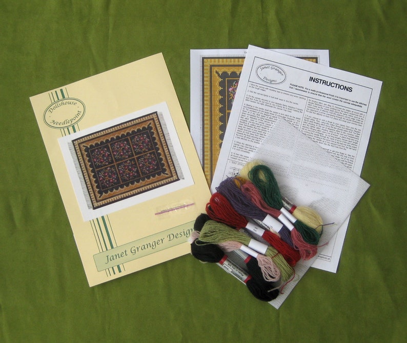 Dollhouse Miniatures Rug KIT. Doll House Rug for 1:12 Scale - Etsy