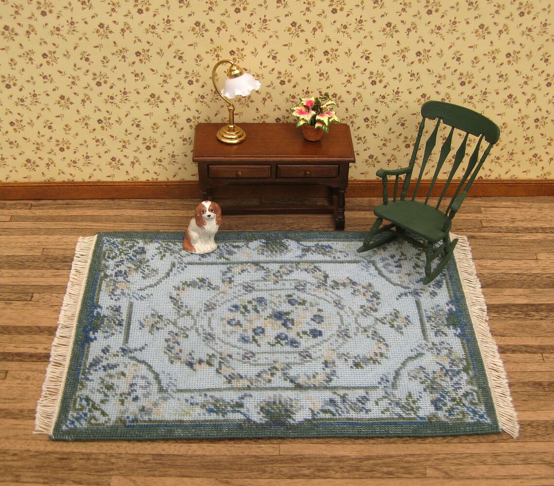 Dollhouse Miniatures Rug KIT. Doll House Rug for 1:12 Scale - Etsy