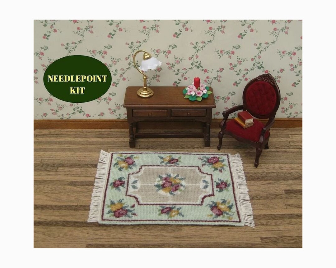 Dollhouse Miniatures Rug KIT. Doll House Rug for 1:12 Scale Dolls House ...