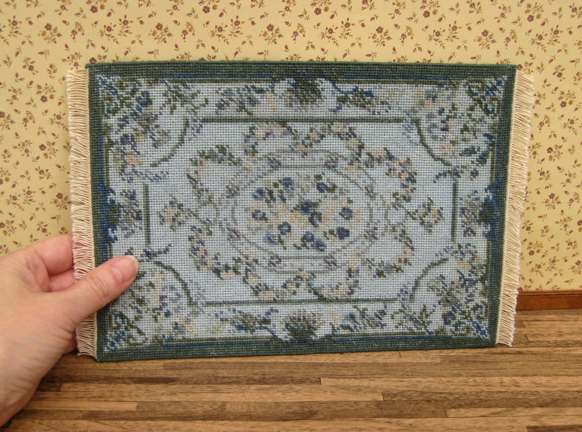 Dollhouse Miniatures Rug KIT. Doll House Rug for 1:12 Scale - Etsy