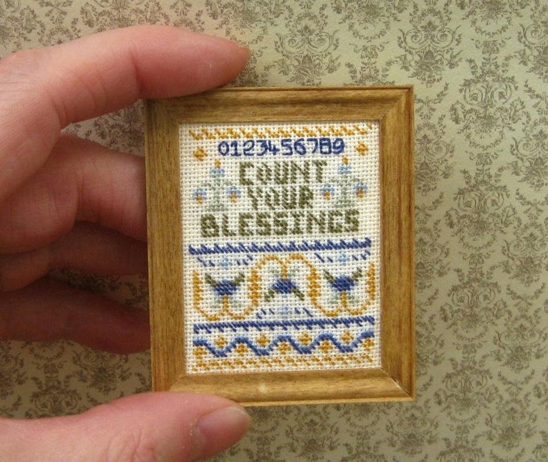 Miniature Sampler Kit 1:12 Dollhouse Miniatures Petit Point - Etsy