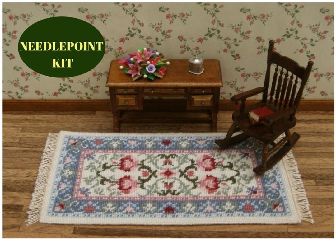 Dollhouse Miniatures Rug KIT. Doll House Rug for 1:12 Scale - Etsy