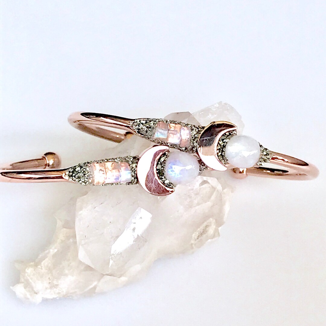 Wanderlust Jewelry, Moonstone Birthstone Bracelet, Galaxy Jewelry for ...