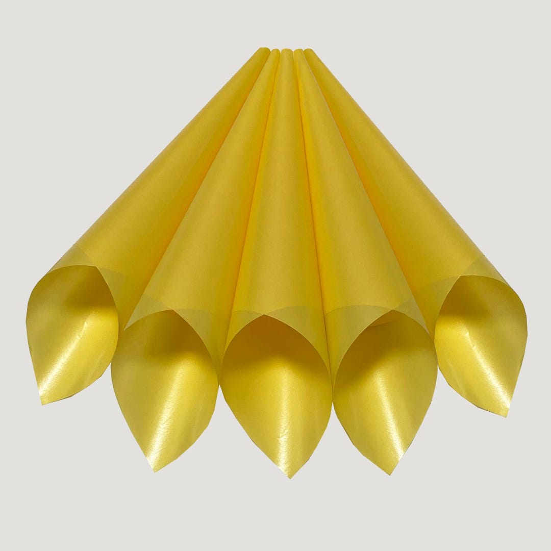 50 Sheets of Yellow Translucent Paper for Making Waldorf Stars | Window ...