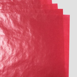 20 Sheets of Red Translucent Wax Paper for Making Waldorf Stars ...