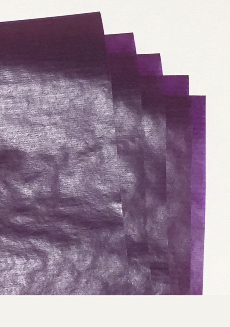 Single Sheet of Dark Purple Translucent Wax Paper for Making | Etsy