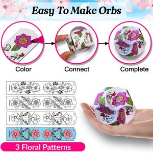 Origami Ball Kit. Paper DIY Craft to Make an Origami Ornament. No Tools ...