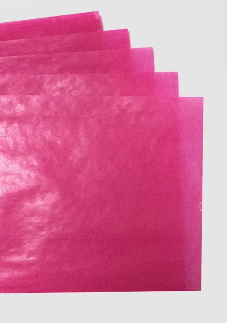 Single Sheet of Pink Translucent Wax Paper for Making Waldorf Stars ...