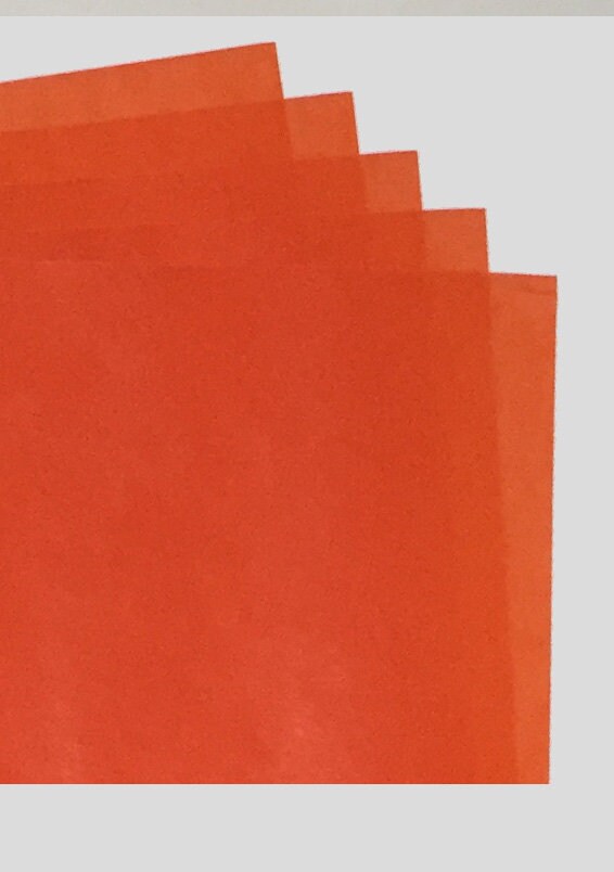 Single Sheet of Orange Translucent Wax Paper for Making Waldorf Stars ...