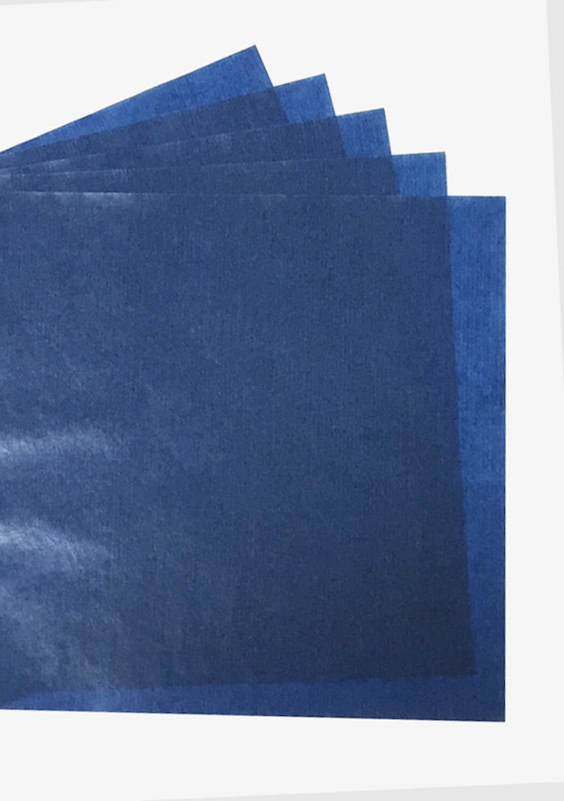 Single Sheet of Dark Blue Translucent Wax Paper for making | Etsy