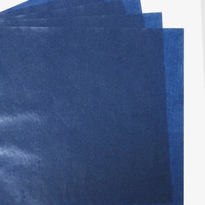 Single Sheet of Dark Blue Translucent Wax Paper for Making - Etsy