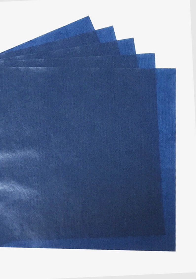 Single Sheet of Dark Blue Translucent Wax Paper for Making - Etsy