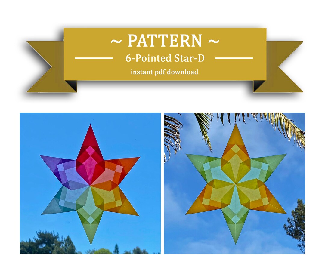 Tutorial, Instructions for Making a Window Star, Sun Catcher, Waldorf ...