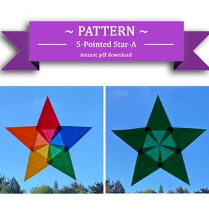 Tutorial, Instructions for Making a Window Star, Sun Catcher, Waldorf ...