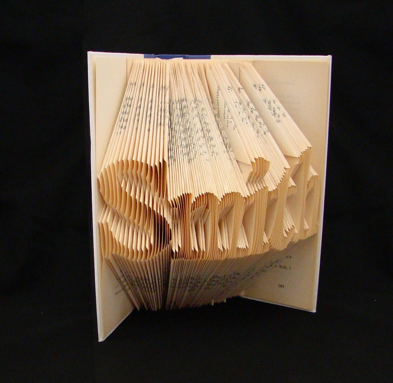 Smith 5 Letter Names Folded-Book Art Sculpture | Etsy