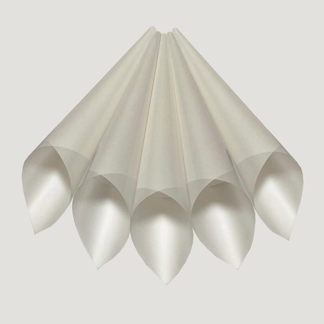 50 Sheets of White Translucent Paper for Making Waldorf Stars Window ...