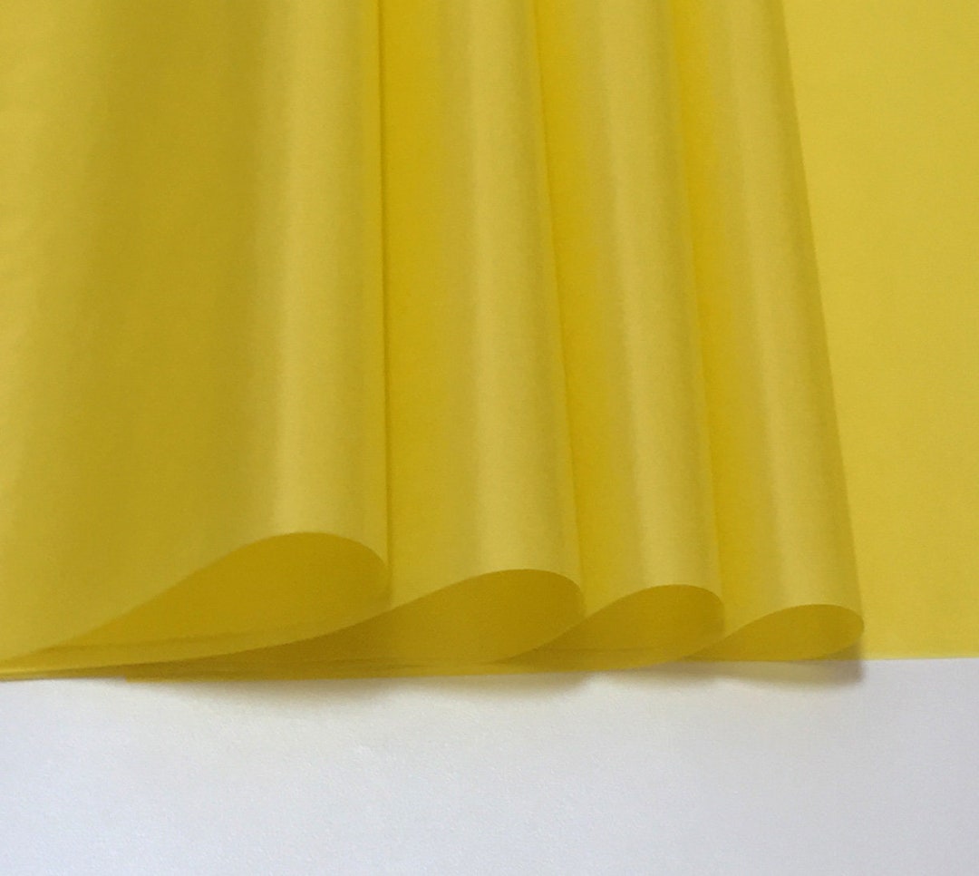 Single Sheet of Yellow Translucent Wax Paper for Making Waldorf Stars ...