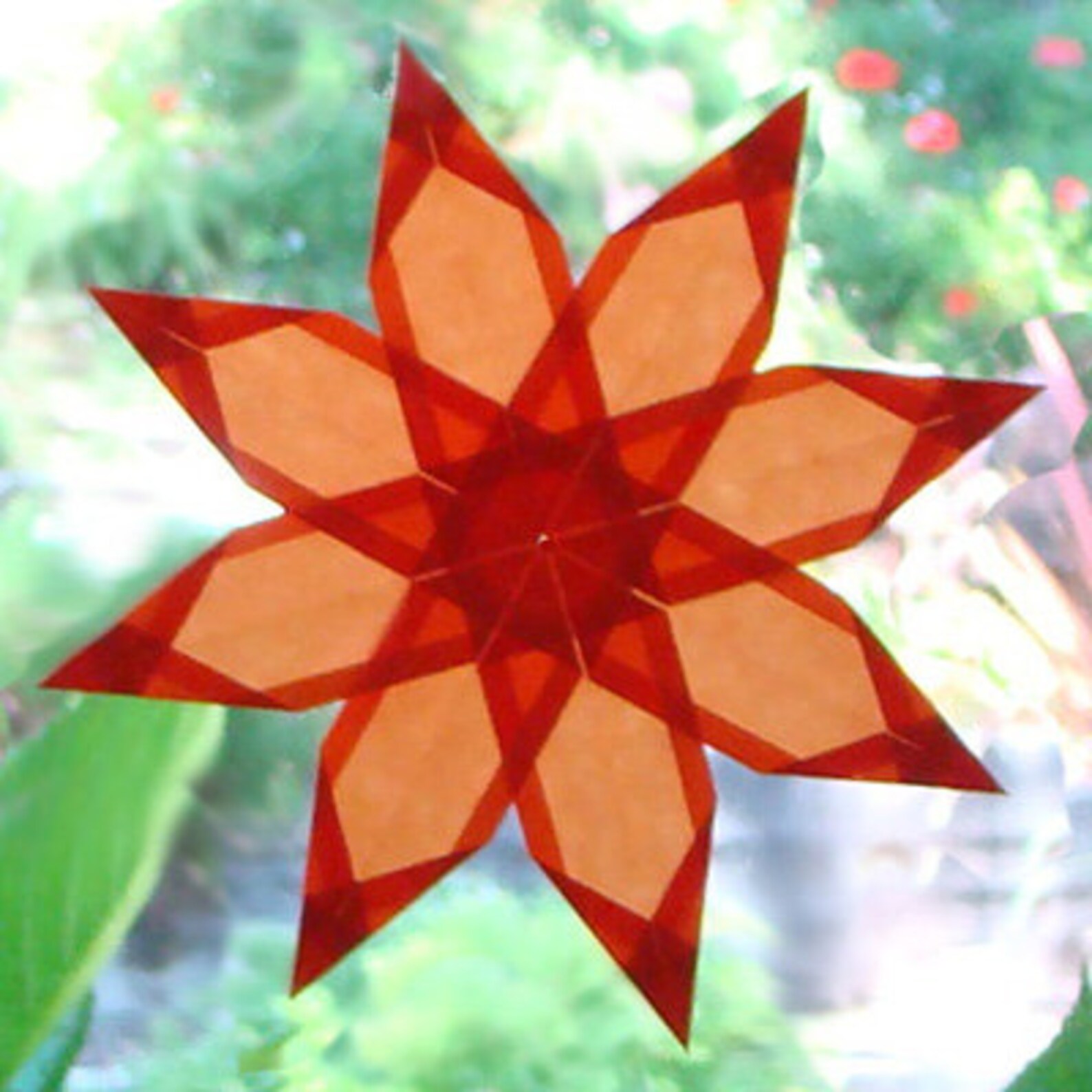 Single Sheet of Orange Translucent Wax Paper for Making Waldorf Stars ...