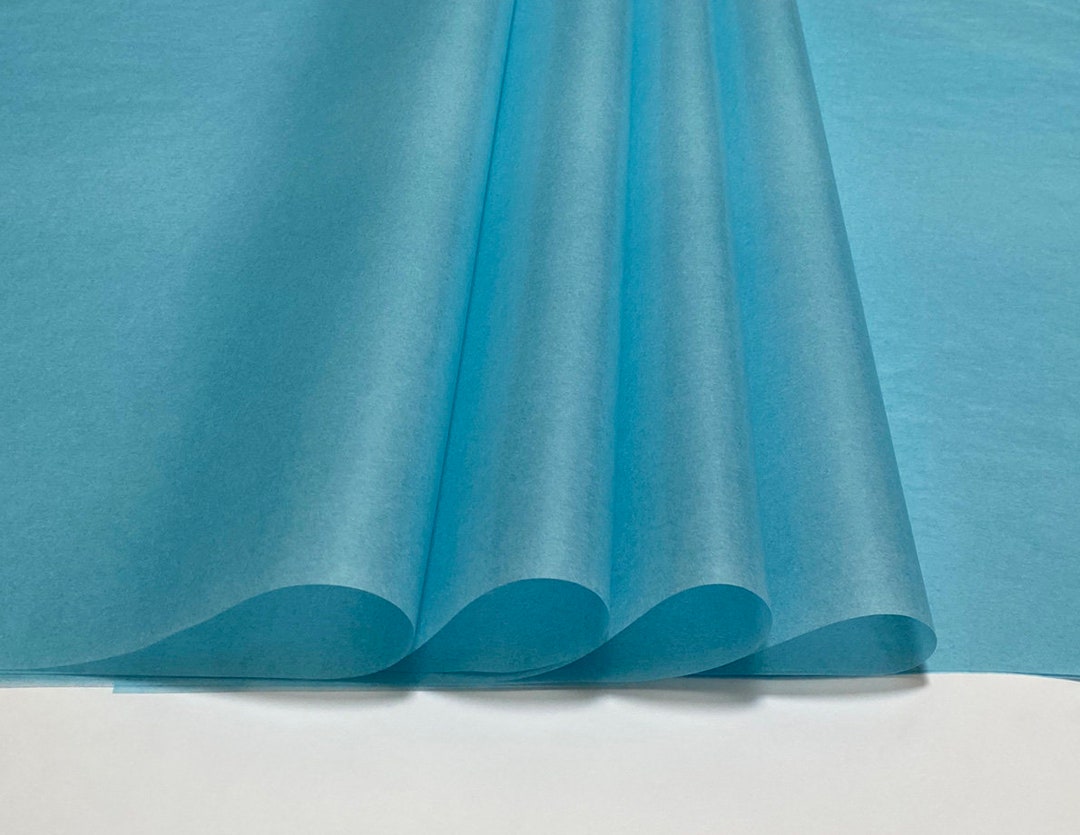 Single Sheet of Light Blue Translucent Wax Paper for Crafts and Gift ...