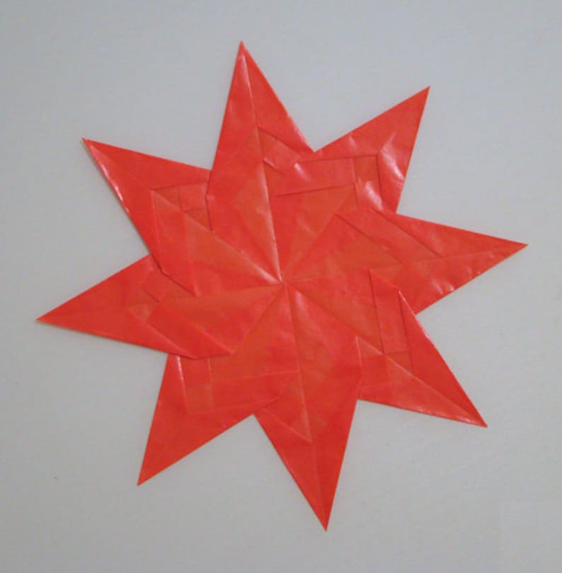 Single Sheet of Orange Translucent Wax Paper for Making Waldorf Stars ...