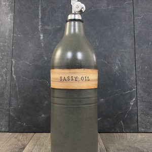 Custom Order/made to Order - Customizable Oil Bottles - Stoneware Oil ...