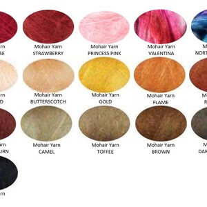 Mohair Yarn in Doll Hair Colors 50 Gram Skein - Etsy