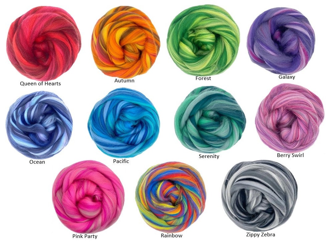 100% Merino Wool Roving COLOR BLENDS - Etsy
