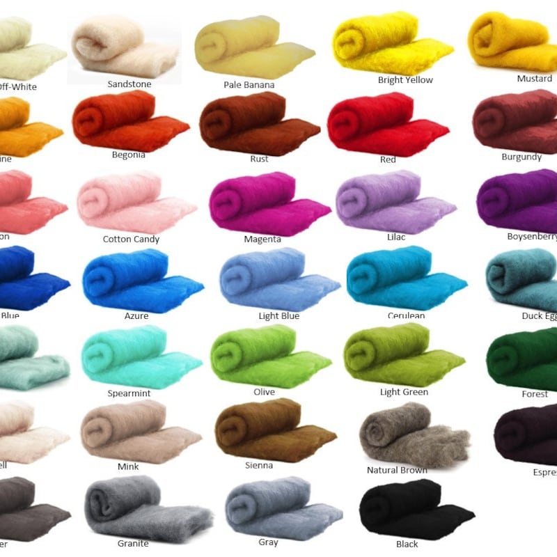 Wet Carded Wool Batts - Etsy