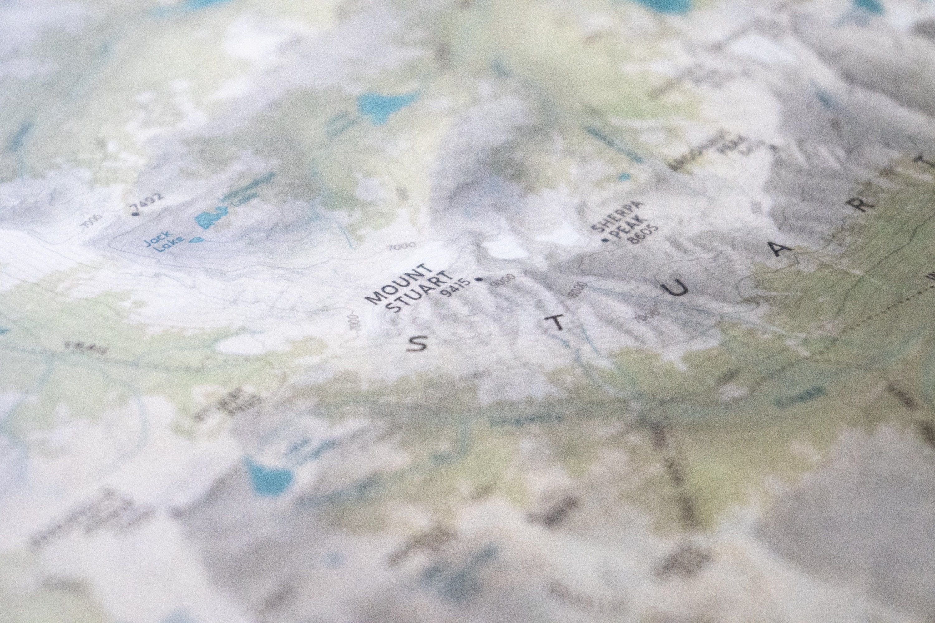 The Enchantments Topographic Map | Etsy