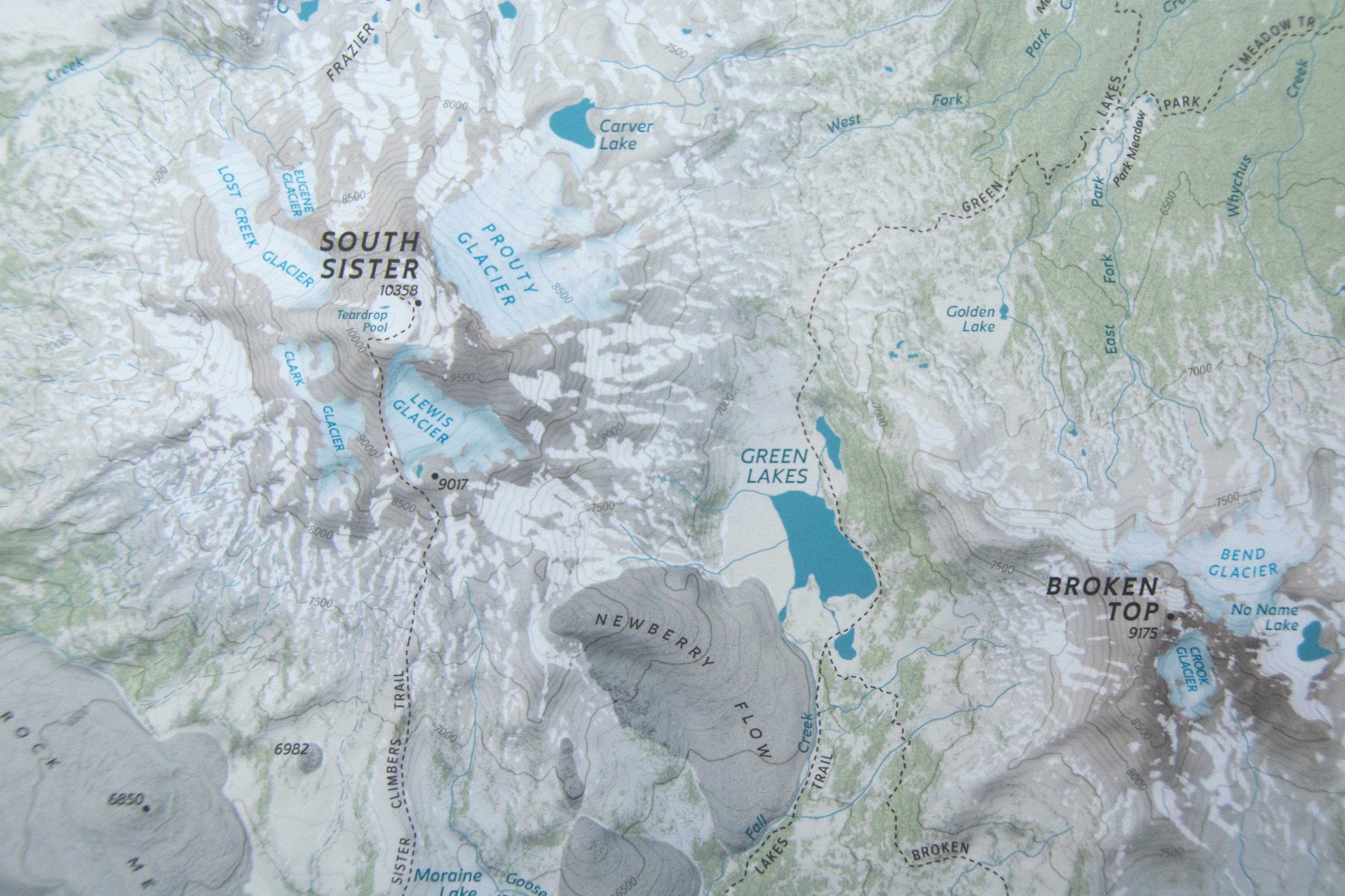 Three Sisters Topographic Map - Etsy