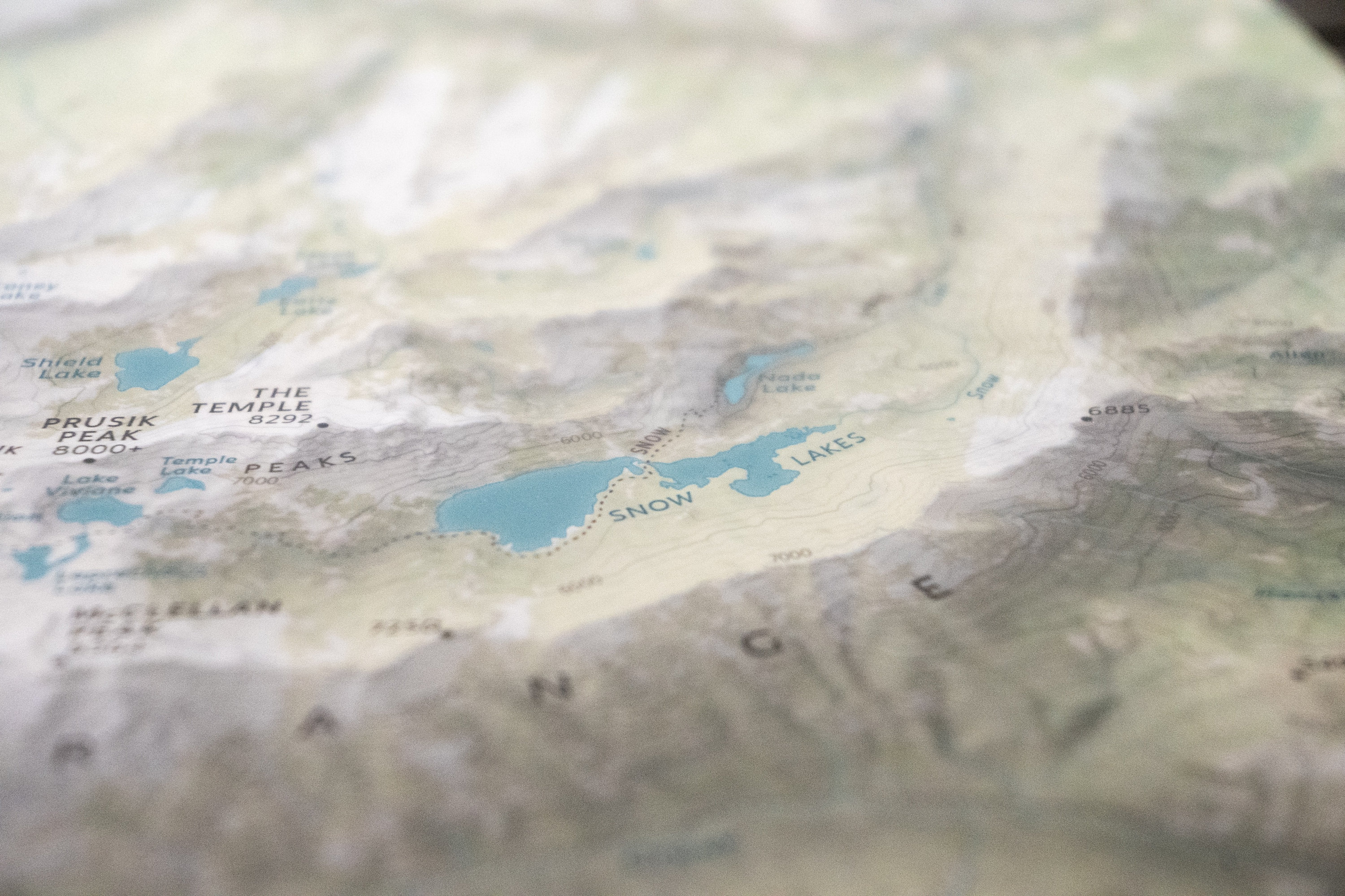 The Enchantments Topographic Map | Etsy