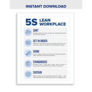 5S Lean Workplace | Digital Download - Etsy
