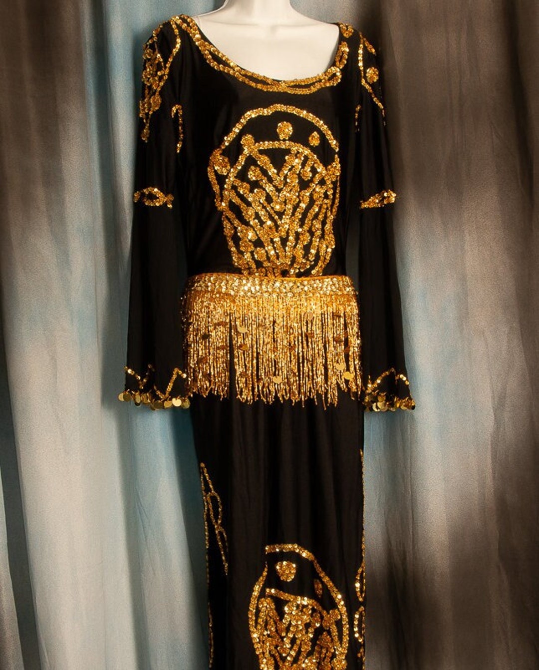 Vintage Egyptian Balady Dress 3 Piece Set - Etsy