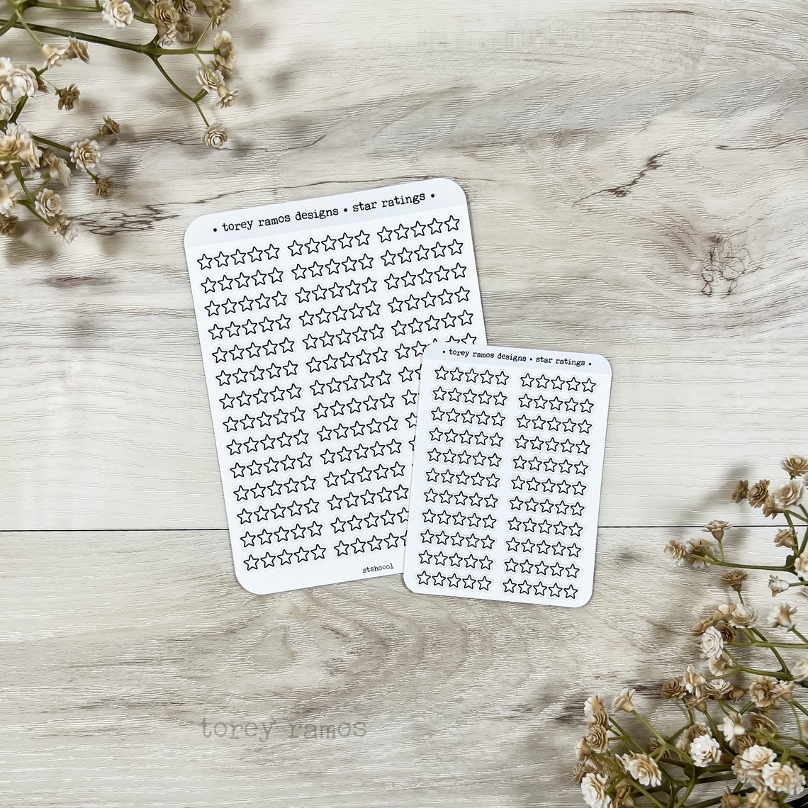 Star Rating Sticker Sheet | Rating Stickers | Star Stickers - Etsy