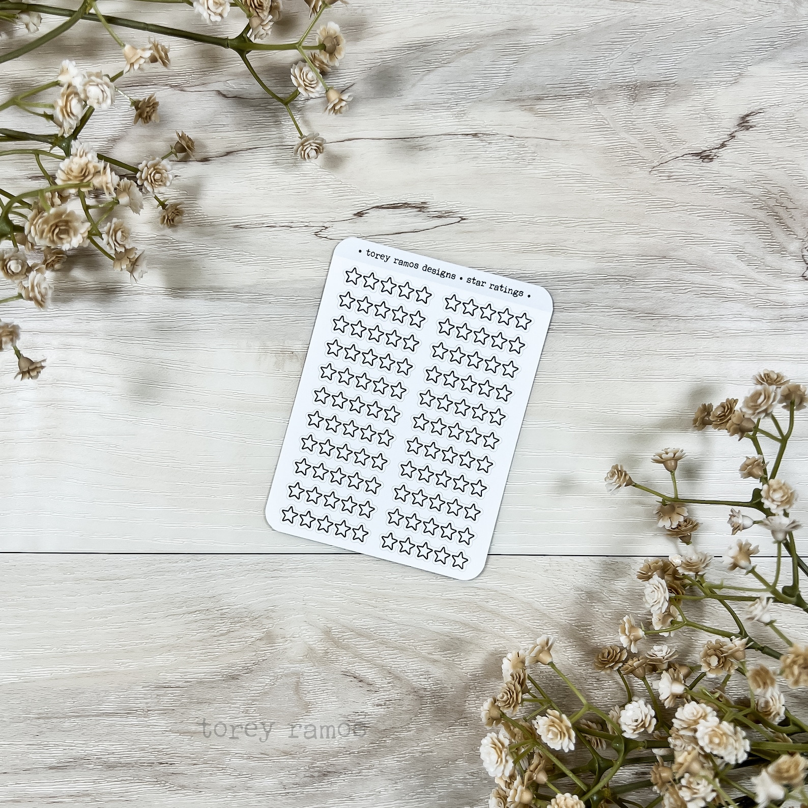 Star Rating Sticker Sheet Rating Stickers Star Stickers - Etsy