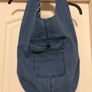 Denim Hobo Bag - Etsy