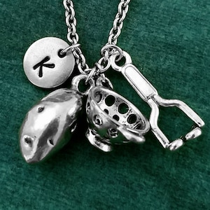 Potato Necklace SMALL Potato Charm Necklace Potato Jewelry Potato ...