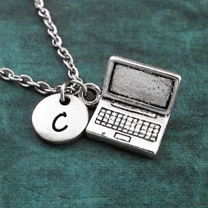 Laptop Necklace, SMALL Computer Necklace, Technology Necklace, Tech ...
