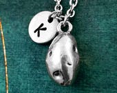 Potato Necklace SMALL Potato Charm Necklace Potato Jewelry - Etsy