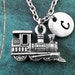 Train Necklace SMALL Silver Train Jewelry Model Train Gift Locomotive ...