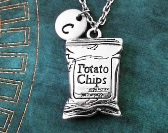 Potato Chips Necklace Potato Chips Jewelry Bag of Potato Chips Bag ...