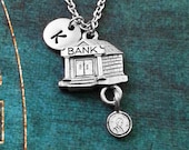 Bank Necklace SMALL Bank Jewelry Coin Necklace Banker Necklace - Etsy