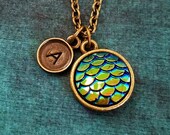 Scales Necklace SMALL Fish Scales Jewelry Scale Necklace - Etsy